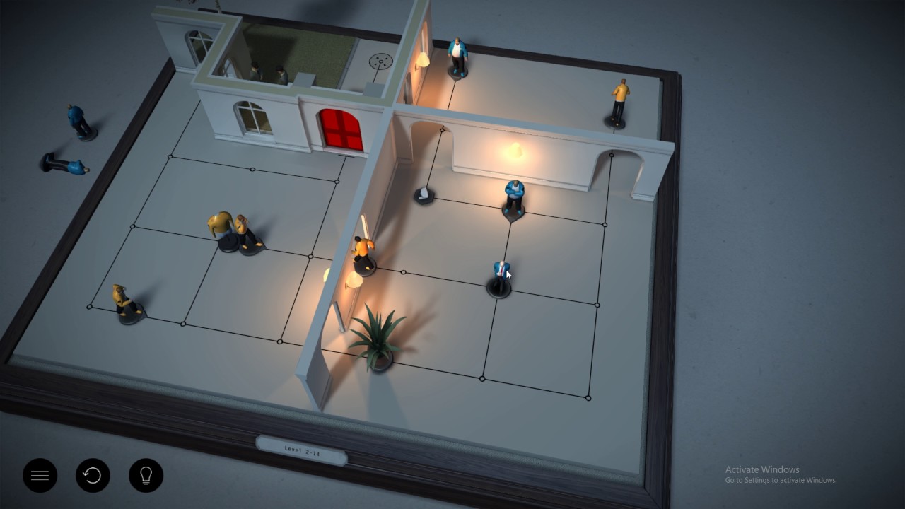 Hitman GO LVL 1 map 2-14 - YouTube