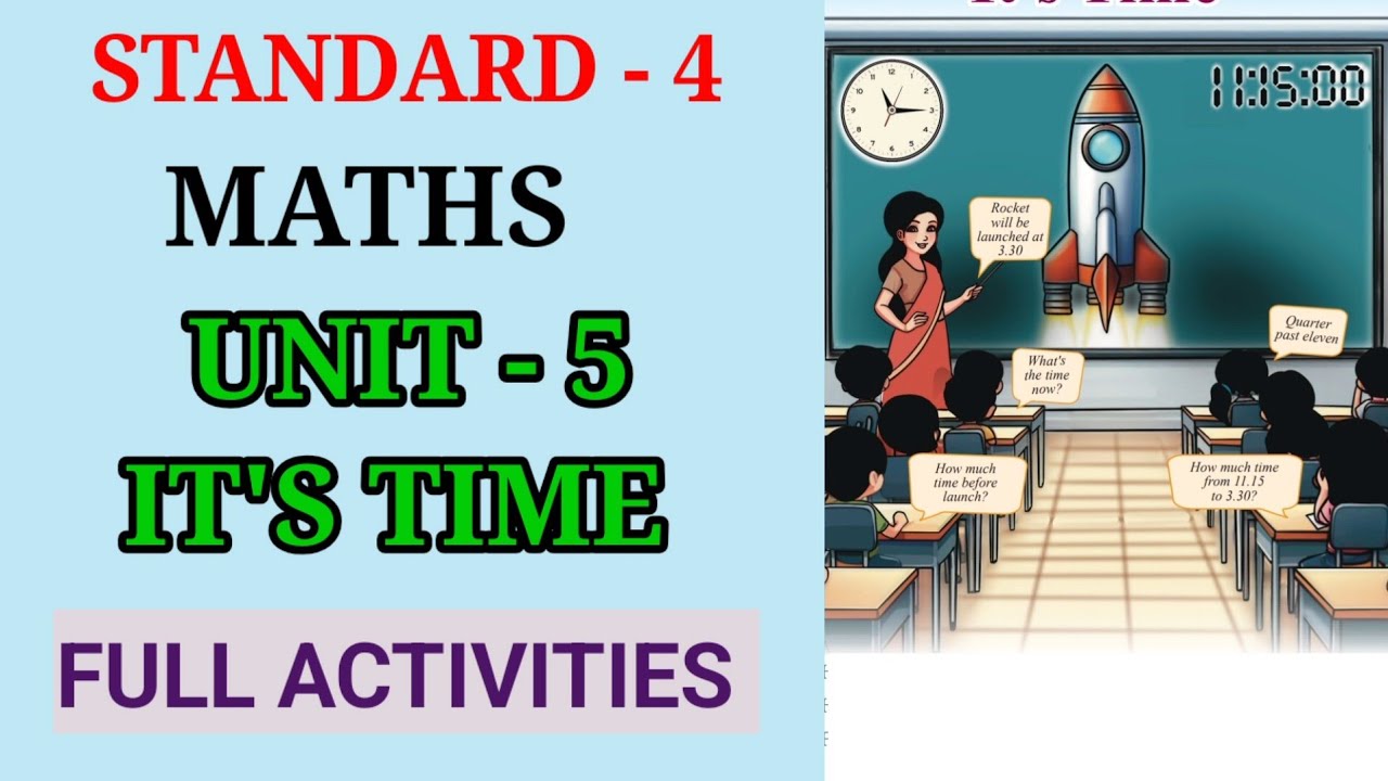 IT'S TIME STD 4 MATHS UNIT 5 ACTIVITIES | IT'S TIME CLASS 4 MATHS ...