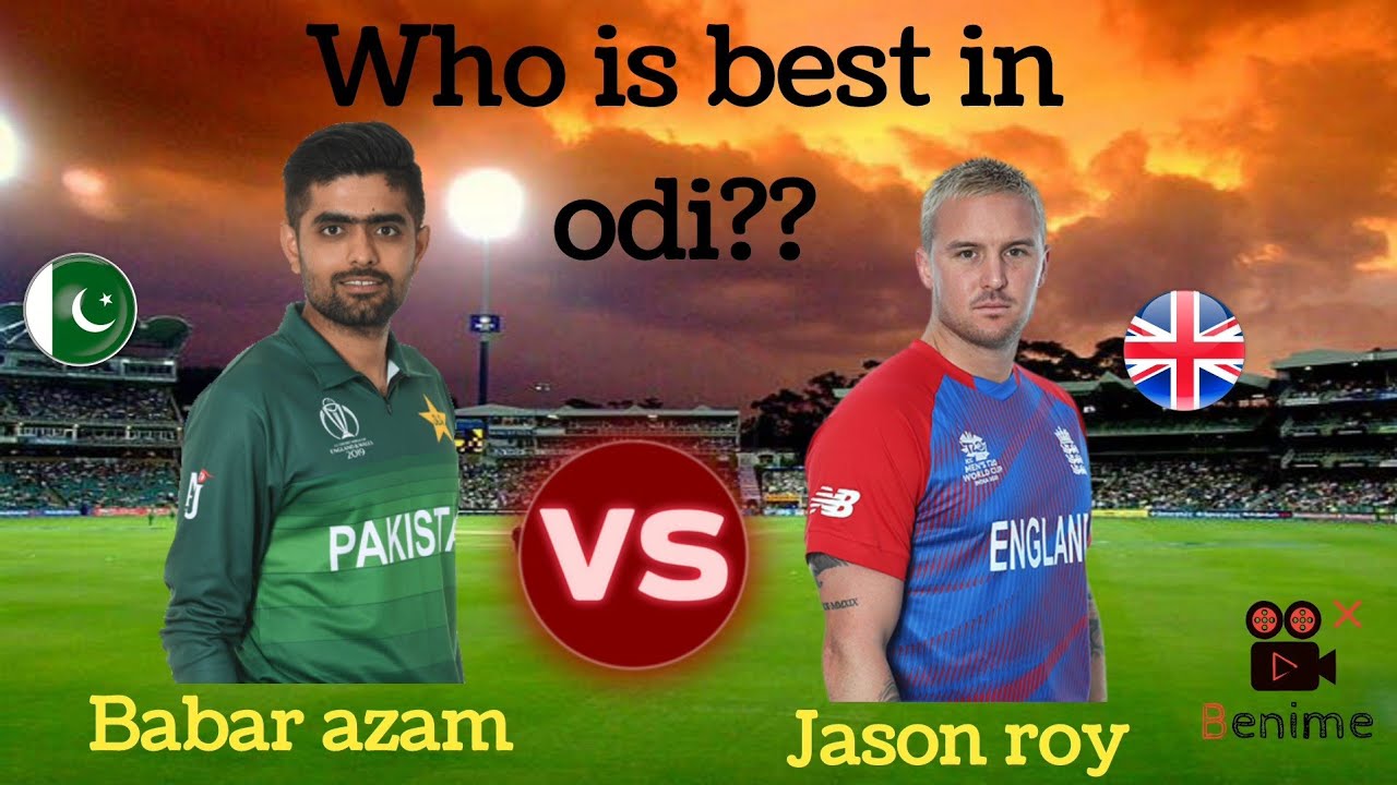 Odi International batting comparison between Babar azam and Jason roy ...