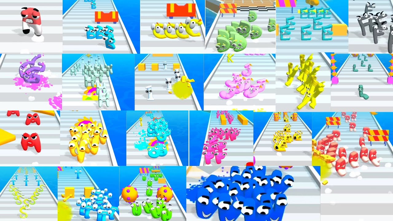 Alphabet Run Letter go all levels - YouTube