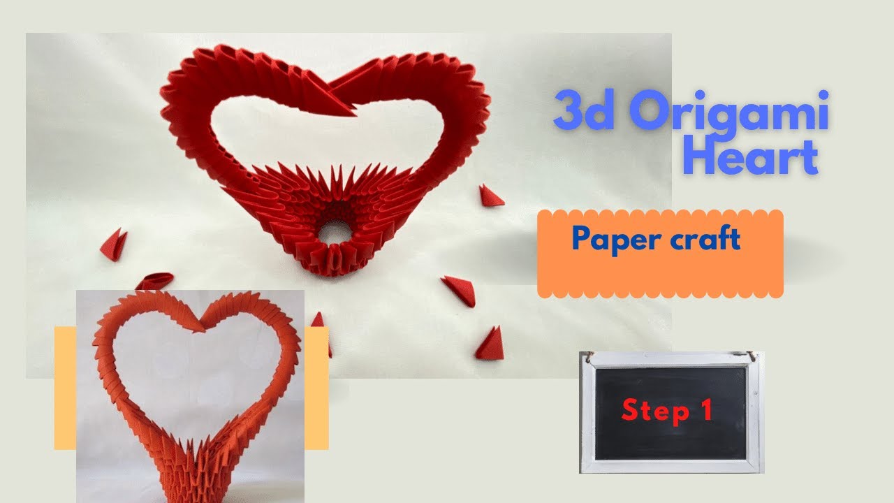 How to Make 3d Origami | How to cut 3d Origami Paper Sheet | Step 1 ...