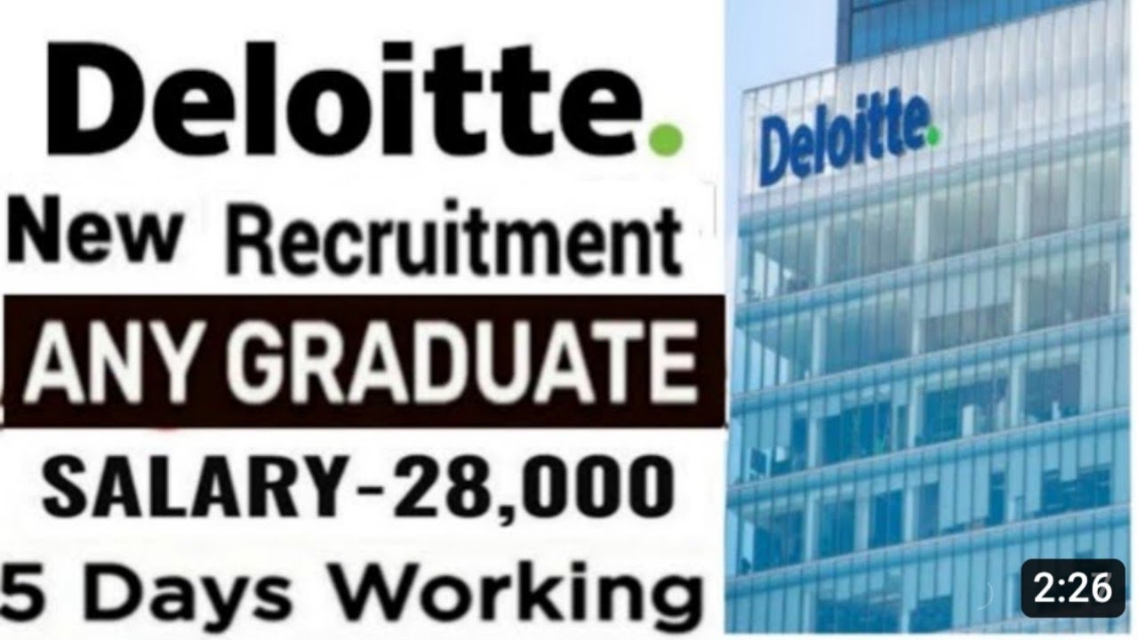 Latest jobs in Deloitte/graduate eligibility/Deloitte jobs/MNC jobs ...