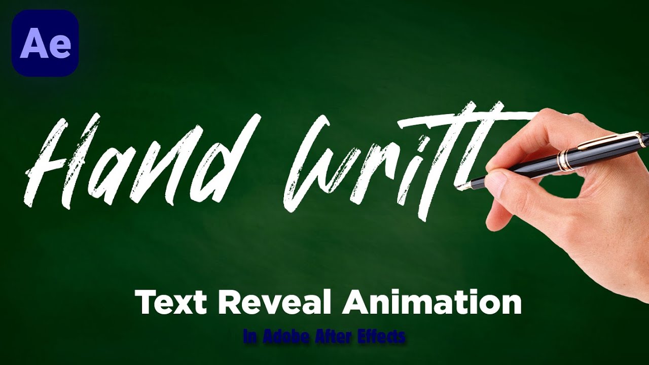 "Mastering Handwritten Text Reveal Animation in After Effects in Hindi ...