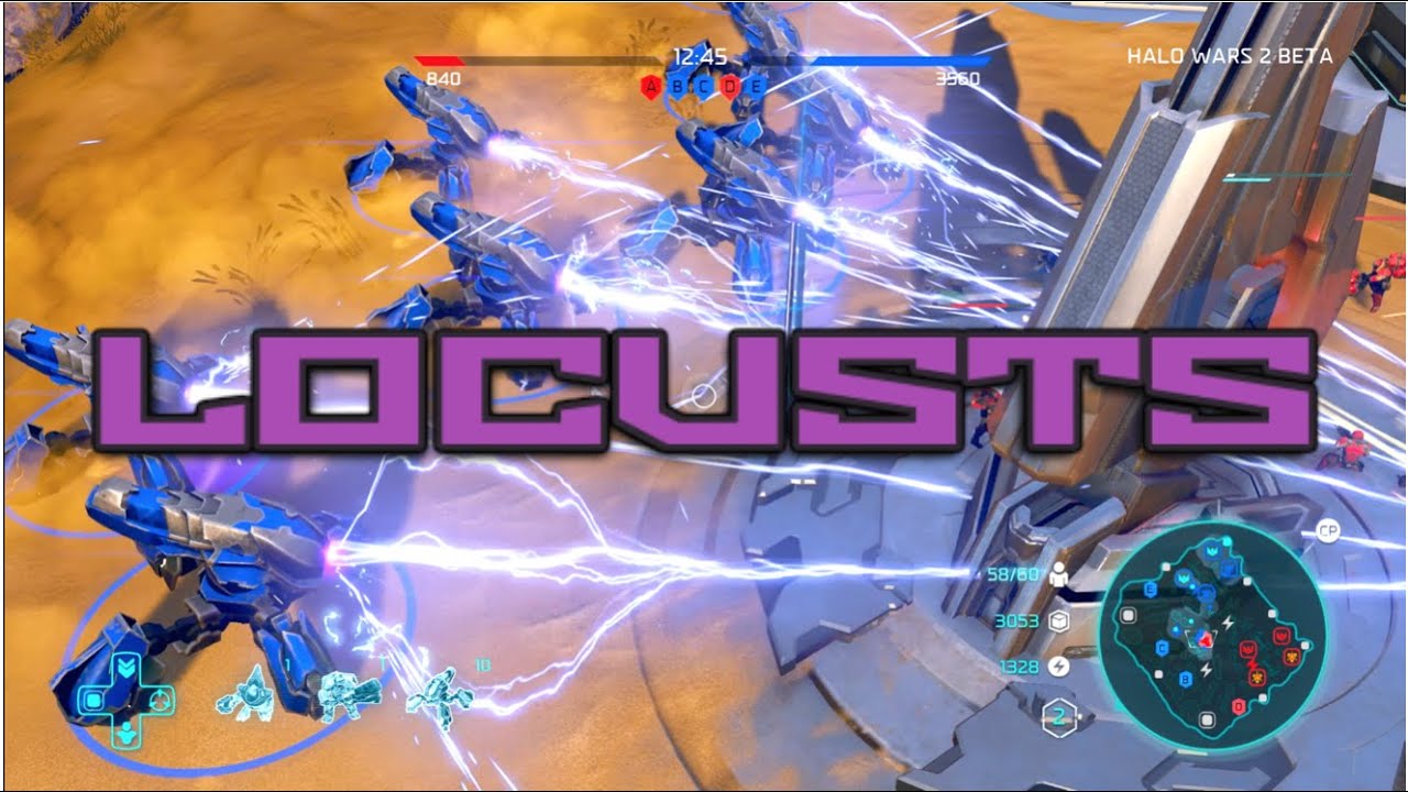 Halo Wars 2 Locust Attack! - 2v2 gameplay - YouTube