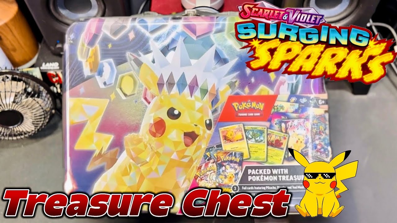Pokémon Surging Sparks Treasure Chest – What’s Inside? 🔥⚡ - YouTube