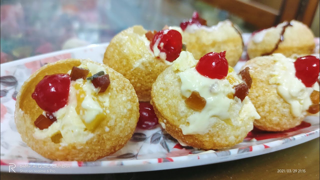 Panipuri Ice-cream Recipe | Golgappa Ice-cream | Padake | Phuchka Ice ...