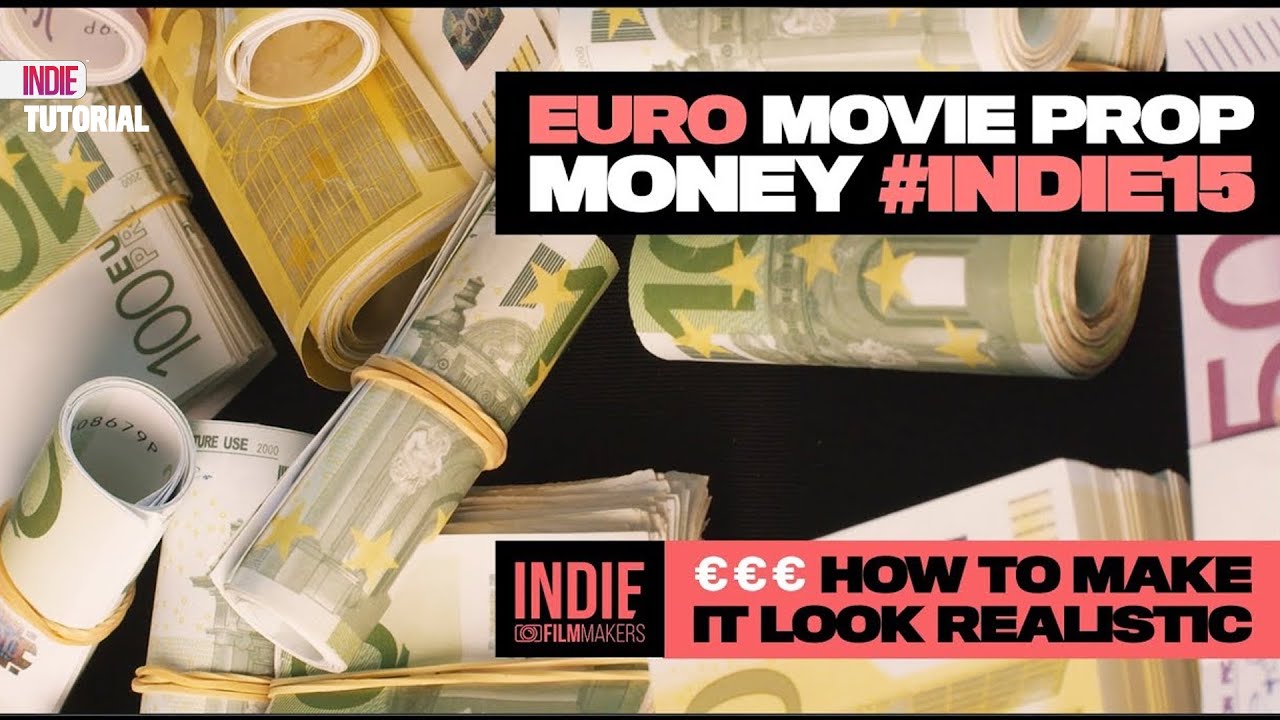 EURO PROP MONEY: How to make a money stack look realistic on camera ...