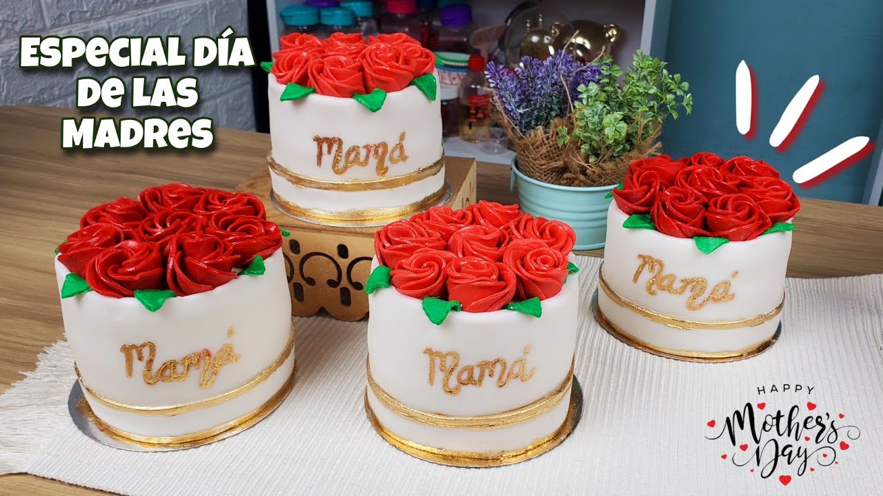 MINI PASTEL para el DIA DE LAS MADRES 🌹 para REGALAR O VENDER 💓 Como ...