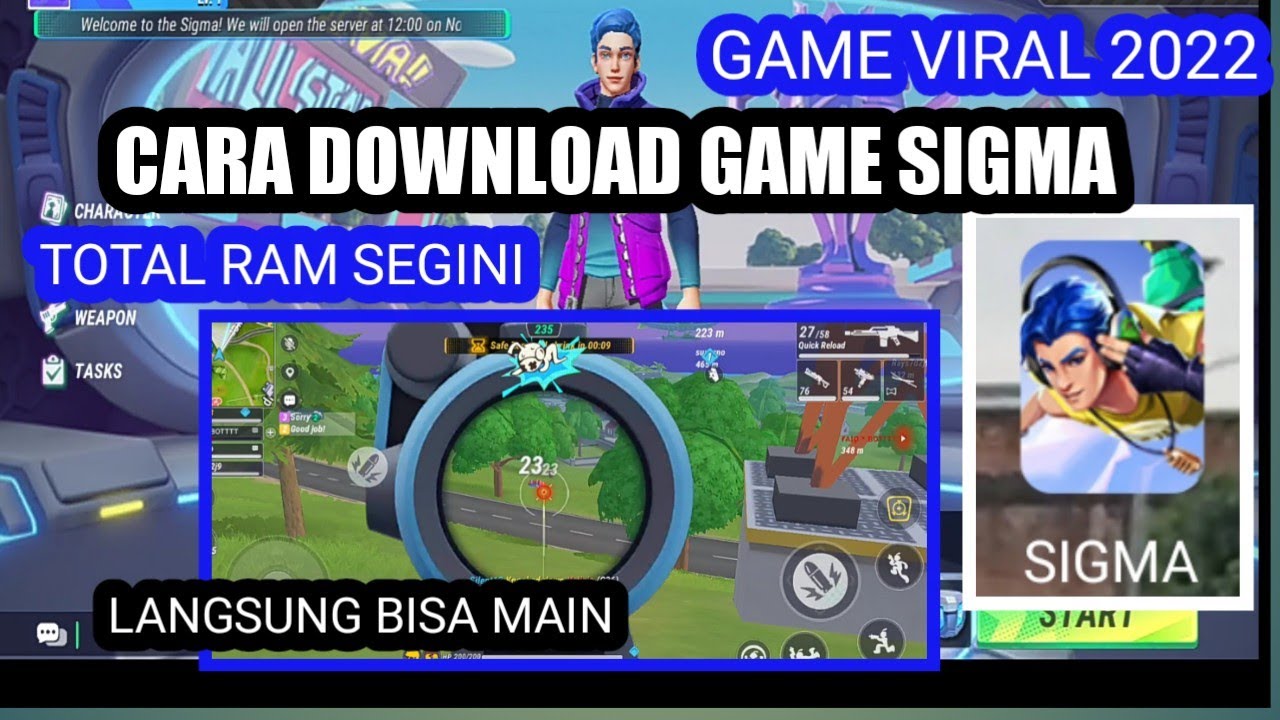 cara download game sigma mirip ff terbaru 2022 | cara main sigma yang ...