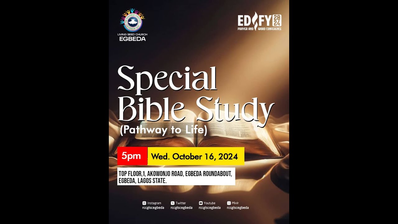 EDIFY CONFERENCE DAY 1 | 16TH OCTOBER 2024 | RCCG LSC EGBEDA - YouTube