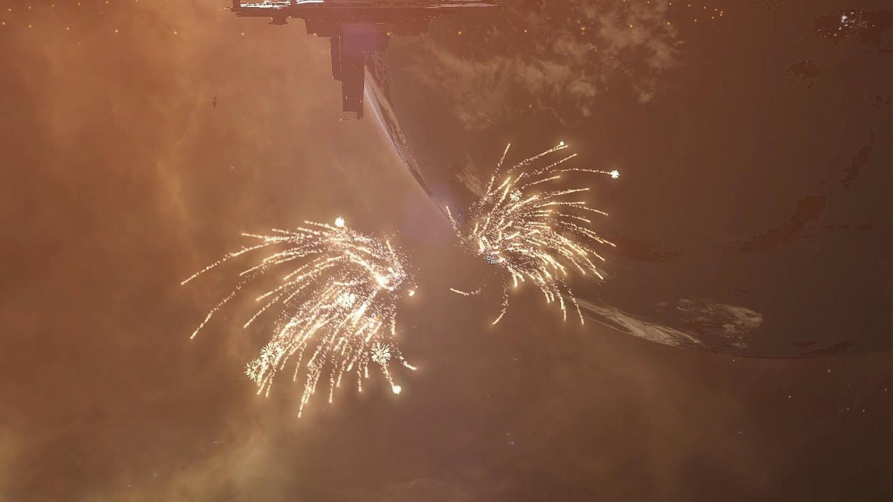 Eve online - Pulsar Flare firework - YouTube