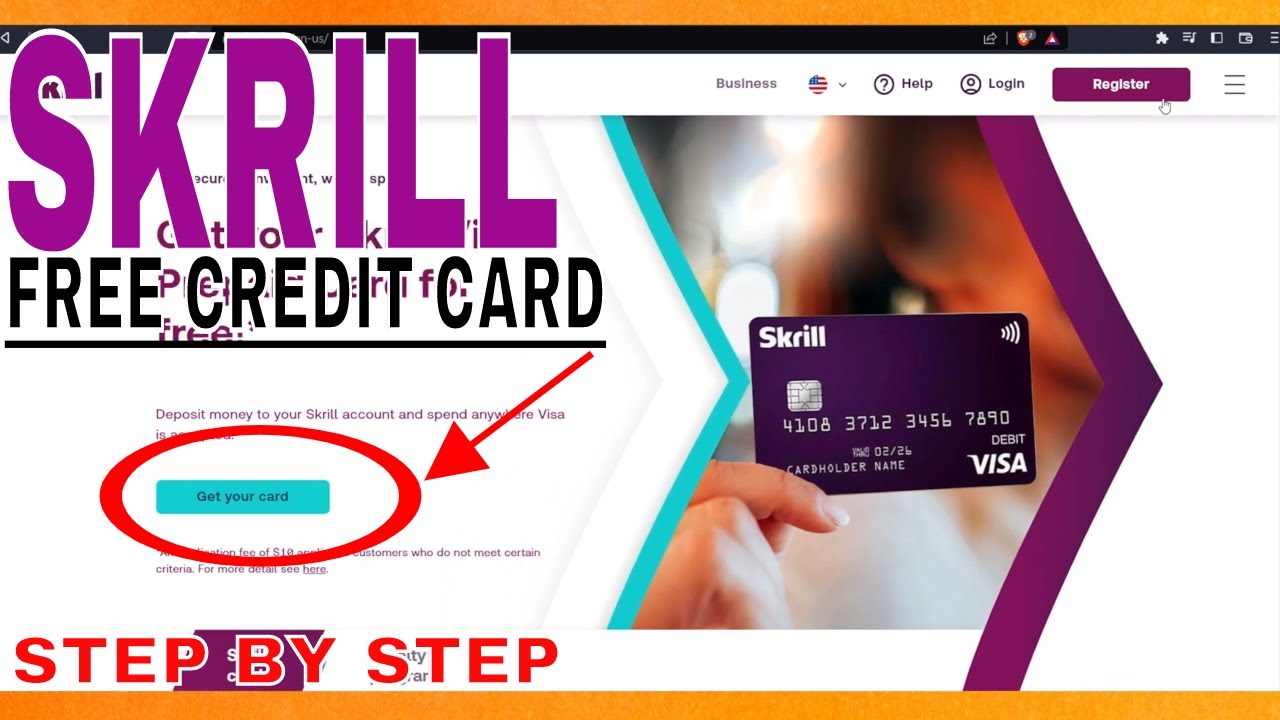 How To Get A Free Skrill Virtual Credit Card 🔴 - YouTube