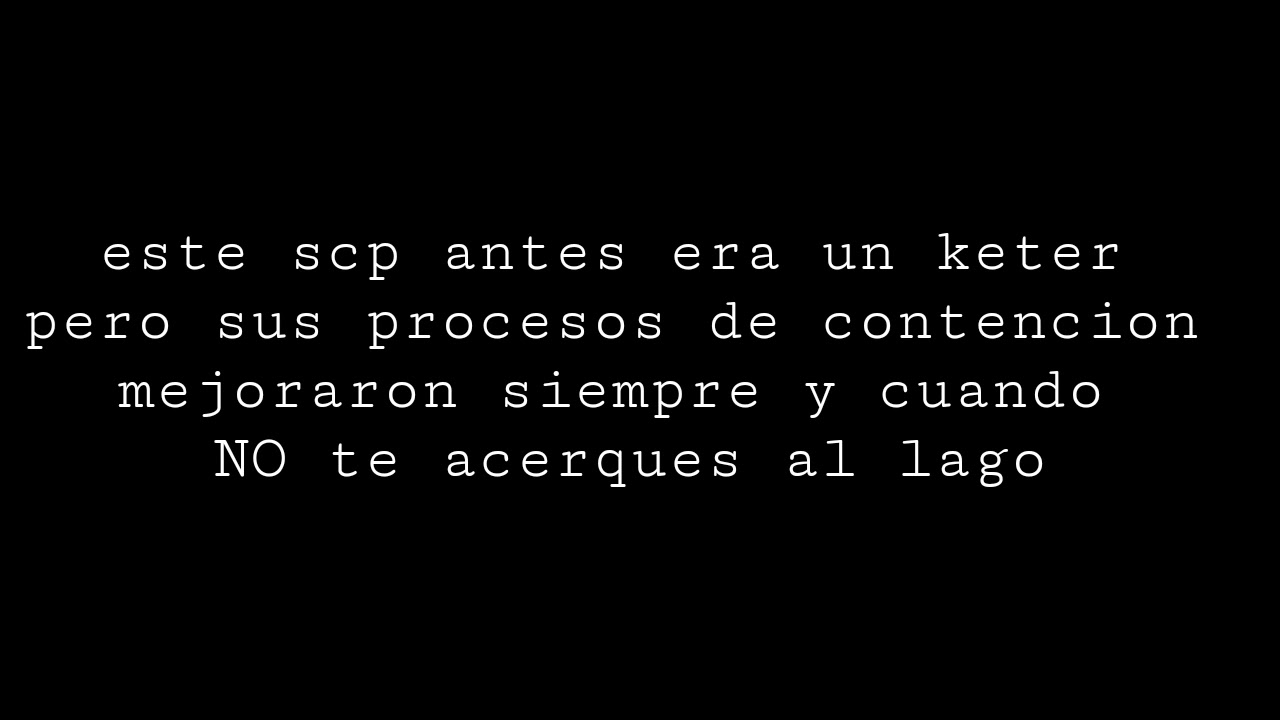 SCP-5250(el lago sur,el norte de los ciervos) - YouTube