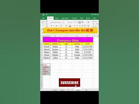 Excel for fresher Excel tutoring Excel for beginners#shorts#ytshorts#excel#youtubeshorts# ...