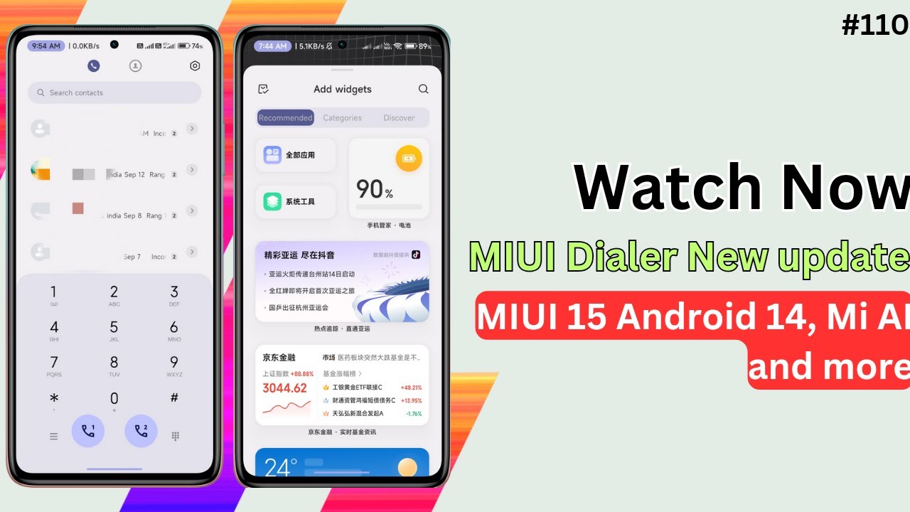 Mi Dialer - MIUI 15 on Android 14 for multiple Xiaomi Devices 📱 Mi AI ...