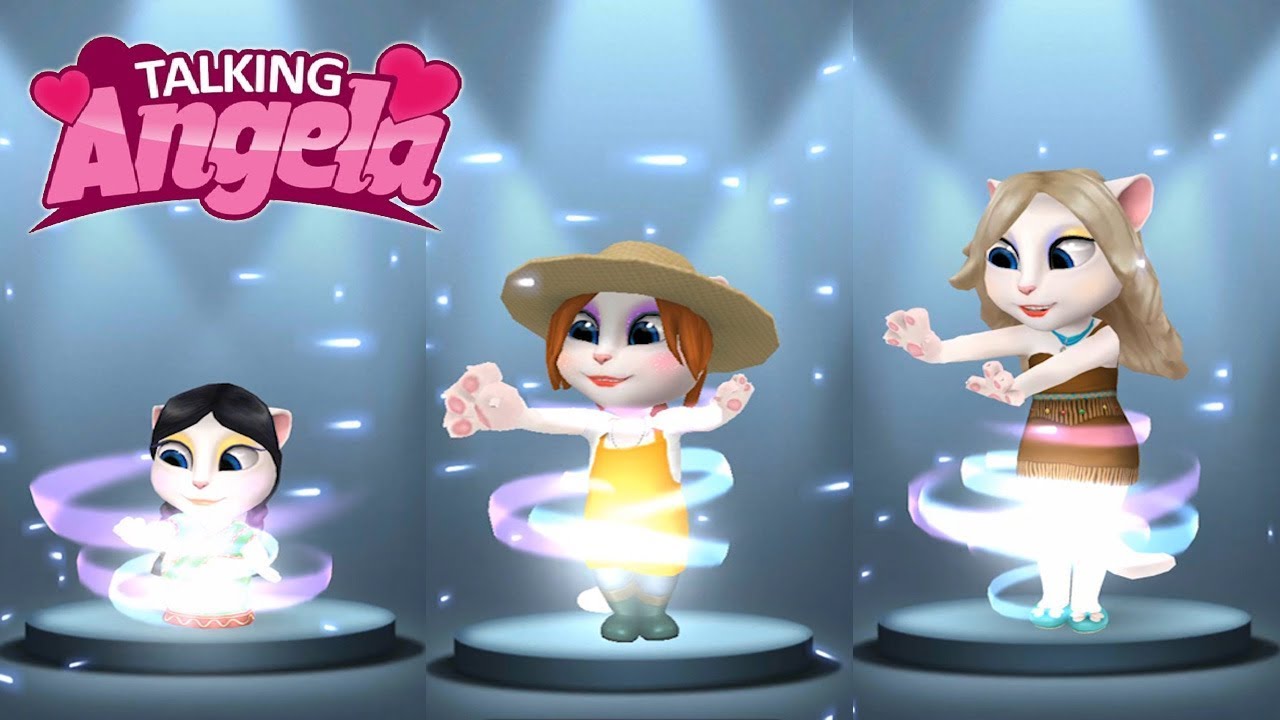 My Talking Angela Gameplay Level 688 VS Level 646 VS Level 723 - YouTube