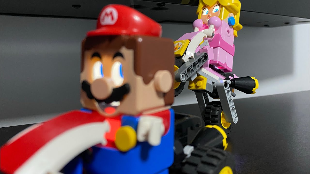 LEGO Moc: Mario Kart and Peach Bike - YouTube