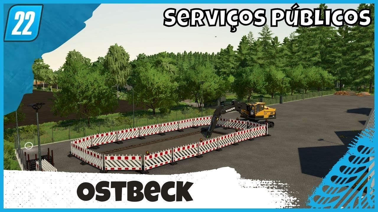 Pequeno Mapa OSTBECK com Serviços Públicos, Canteiros de Obras e ...