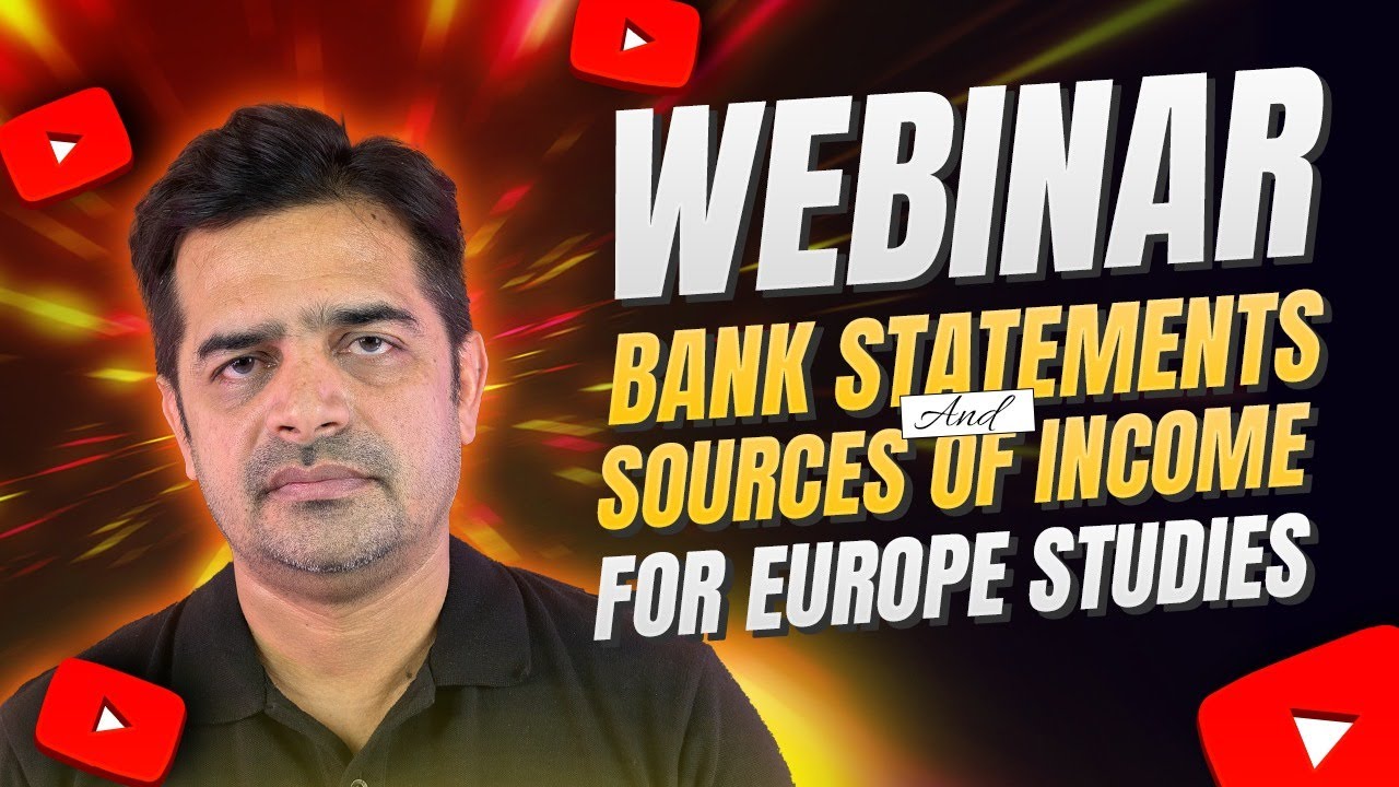 How to make Bank Statements and Source of Income for Europe Studies - Webinar @WSL Consultants ...
