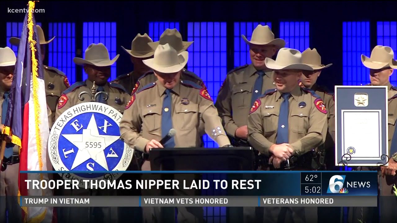 Trooper Thomas Nipper laid to rest - YouTube