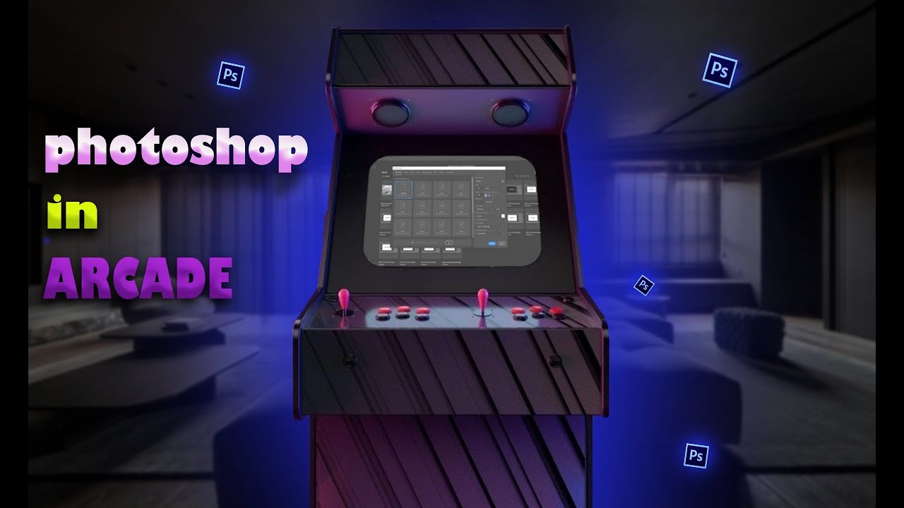 photoshop in arcade😎🎮 - YouTube