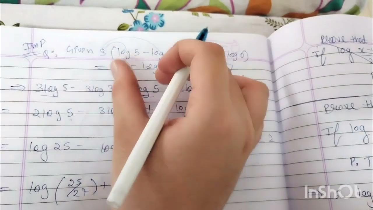 Chapter Indices And Logarithm Revision Class 11 Applied Math Part 2 - YouTube