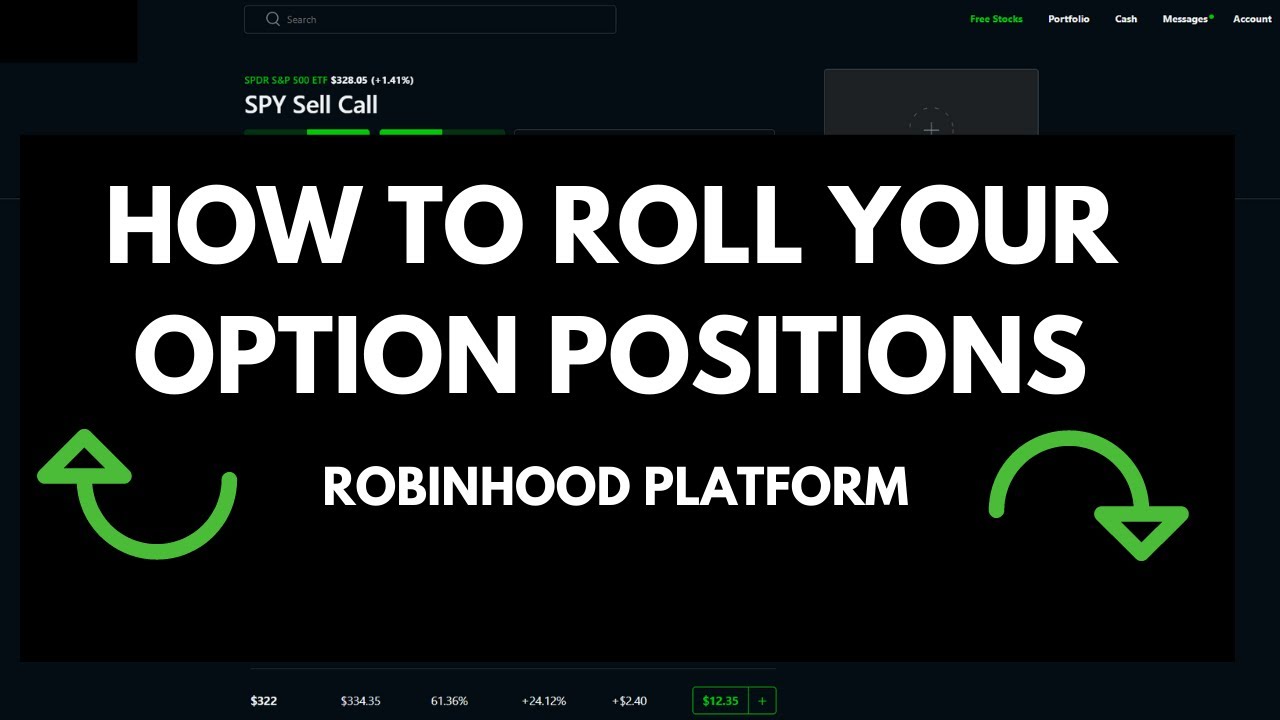 HOW TO ROLL YOUR OPTION POSITIONS ON ROBINHOOD - COVERED CALLS, CASH ...