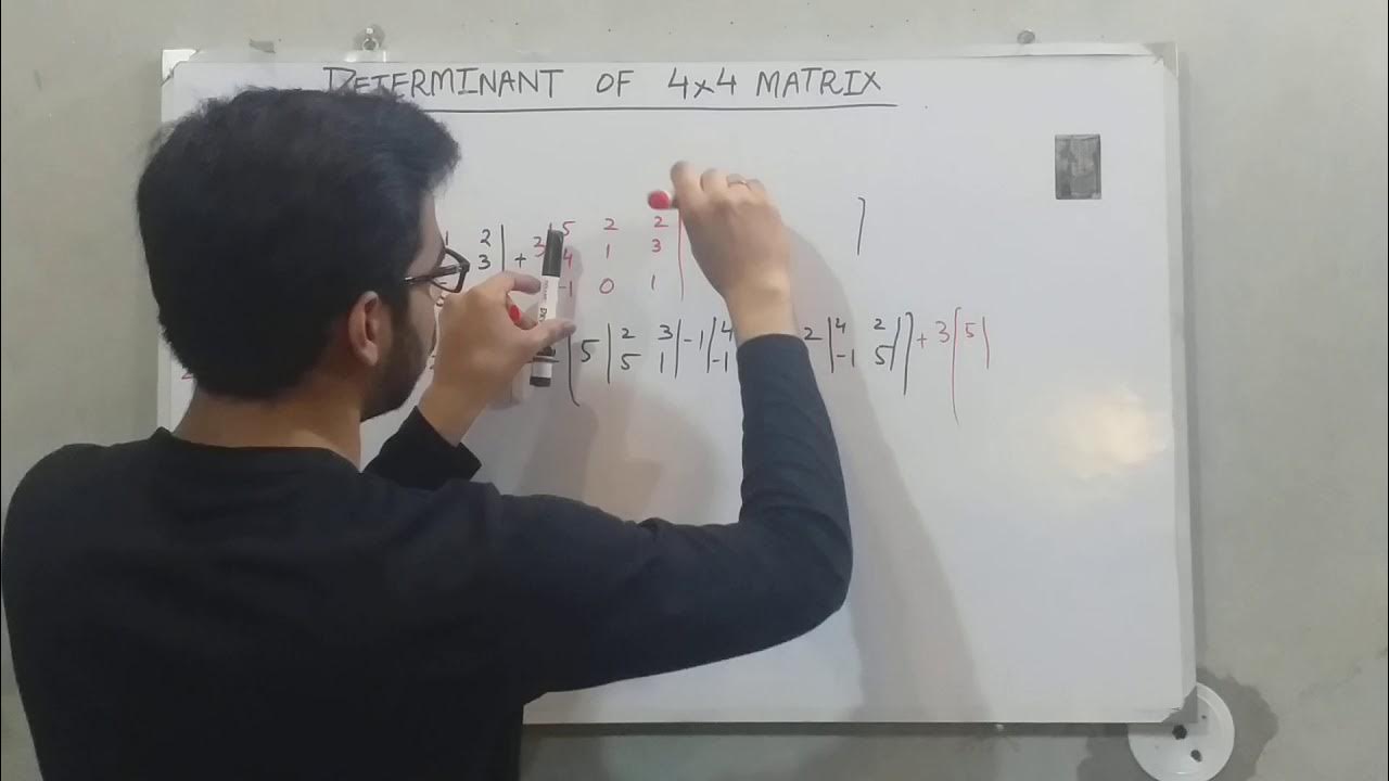 How to find the DETERMINANT of 4x4 matrix??? - YouTube