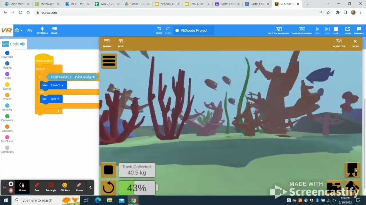 VEX Coral Reef Cleanup Challenge 58.5 KG - YouTube