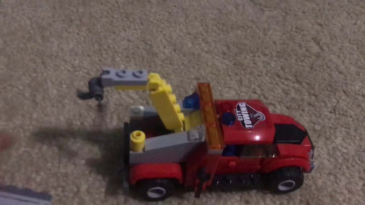 LEGO city towing truck and police review - YouTube