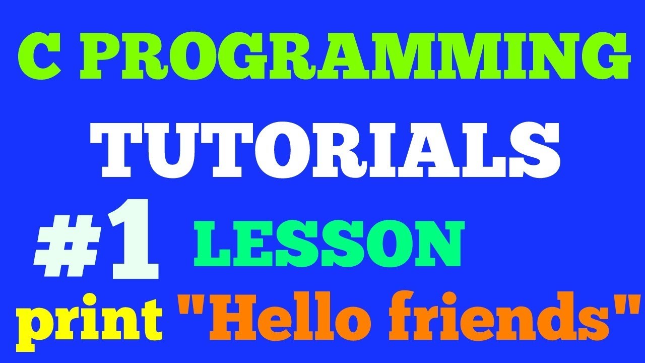 Learn C Programming Tutorials Hindi Youtube