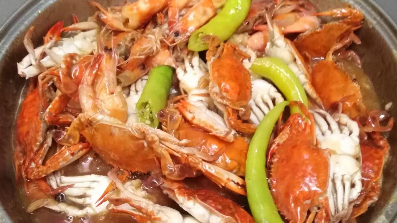 Tamis anghang ganito gawin mo sa shrimp at crabs #cooking #food #recipe ...