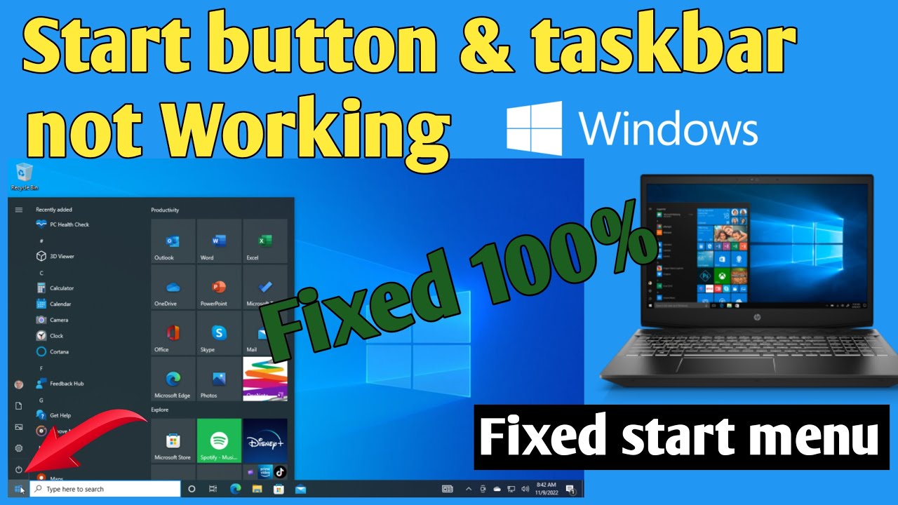 Start Button Is Not Working In Window 10 Start Menu Not Working Start Button Is Not Working In Window 10 Start Menu Not Working