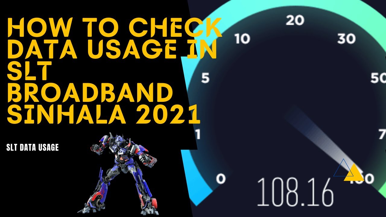 How to check Data Usage in SLT broadband | Sinhala 2021. - YouTube