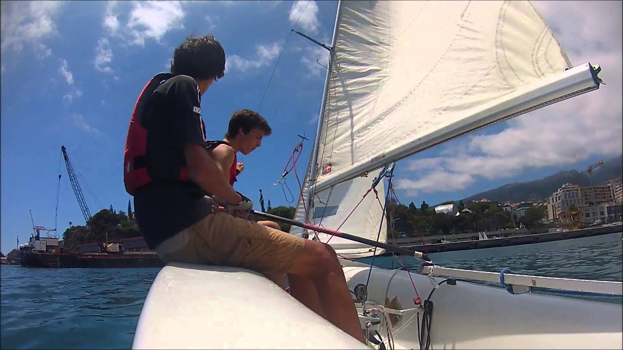 sailing in madeira island - YouTube