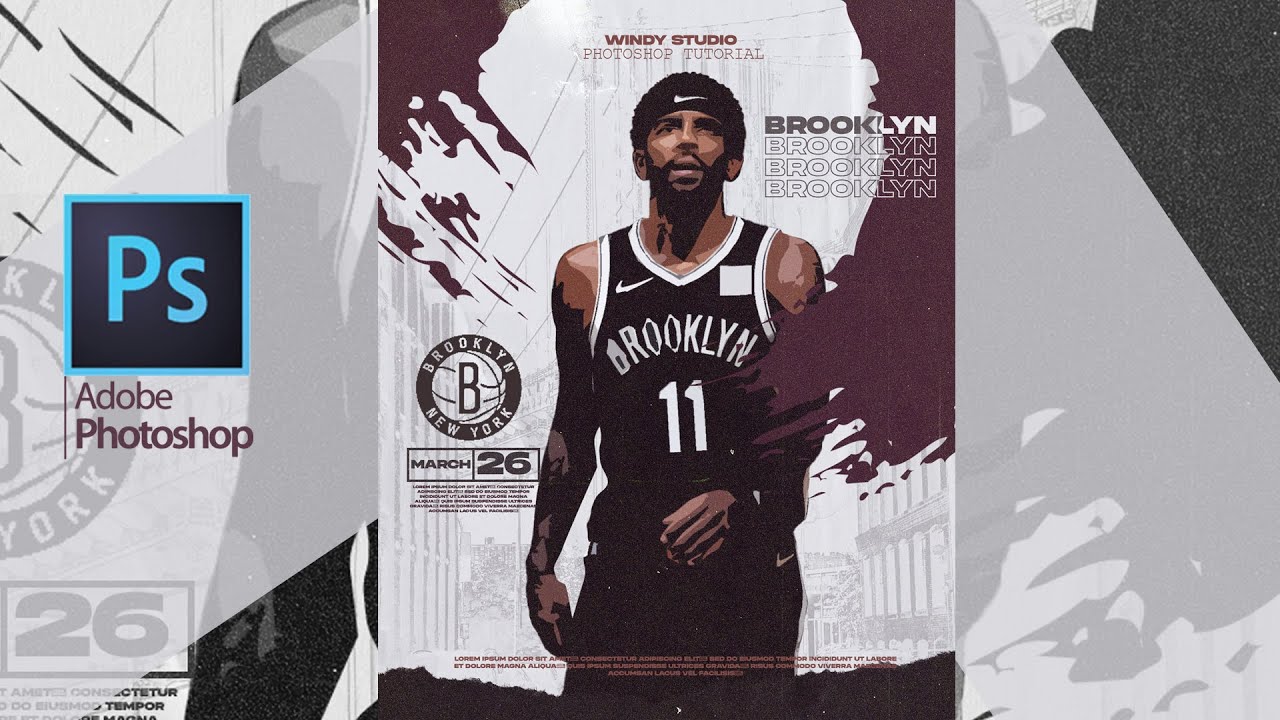 How to design NBA Poster Design using Adobe Photoshop #photoshop # ...