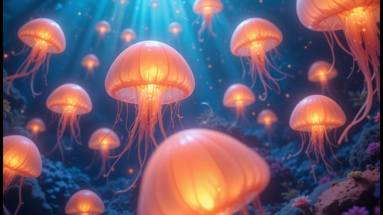 Jellyfish Glow and Start to Flow Rhyme Song | Popular Nursery Rhyme for ...