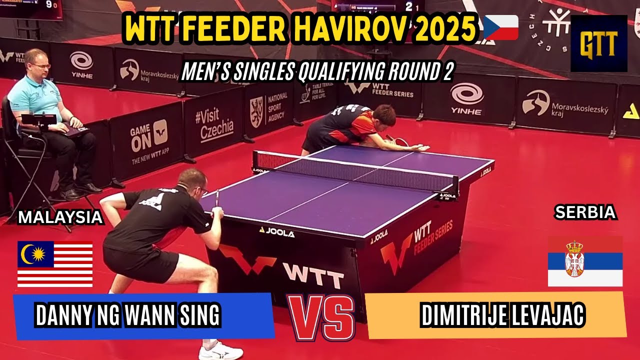 Danny Ng Wann Sing VS Dimitrije Levajac | WTT Feeder Havirov 2025 | Men ...