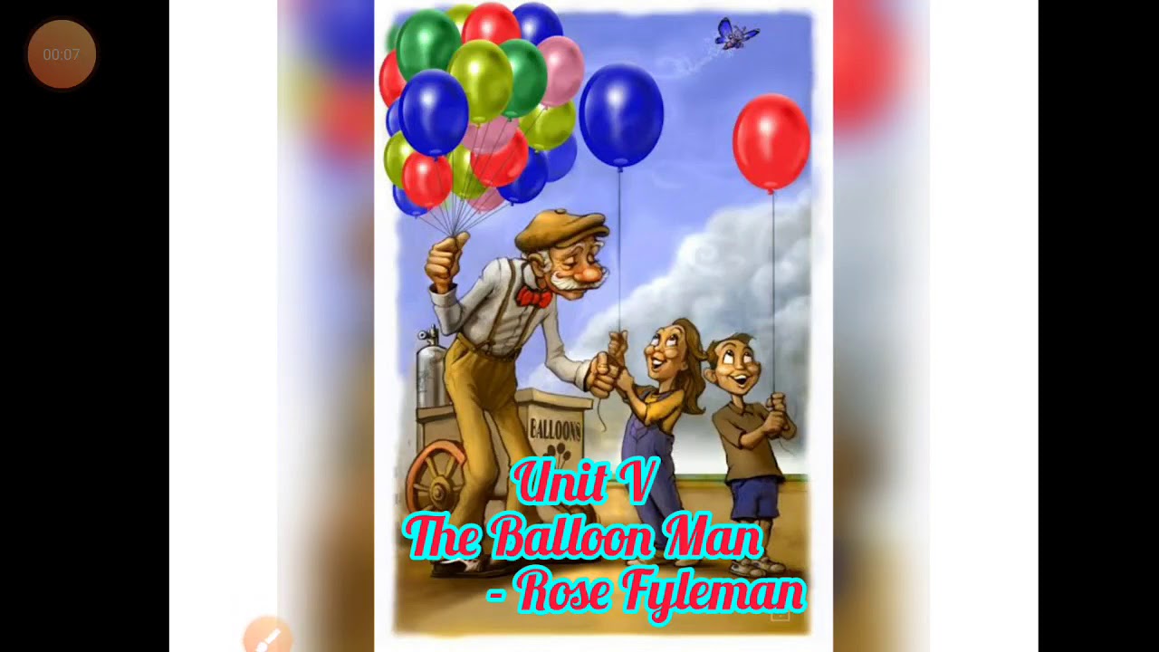 Rhyming words of The Balloon Man poem - YouTube