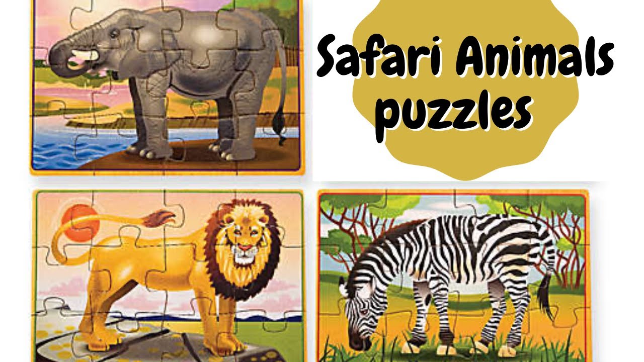 Animal Jigsaw Puzzles for kids Melissa & Doug Animal Puzzles Wooden ...