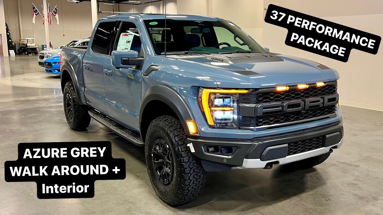 2023 Azure Grey FORD F-150 Raptor (37 Performance Package) Walk Around ...