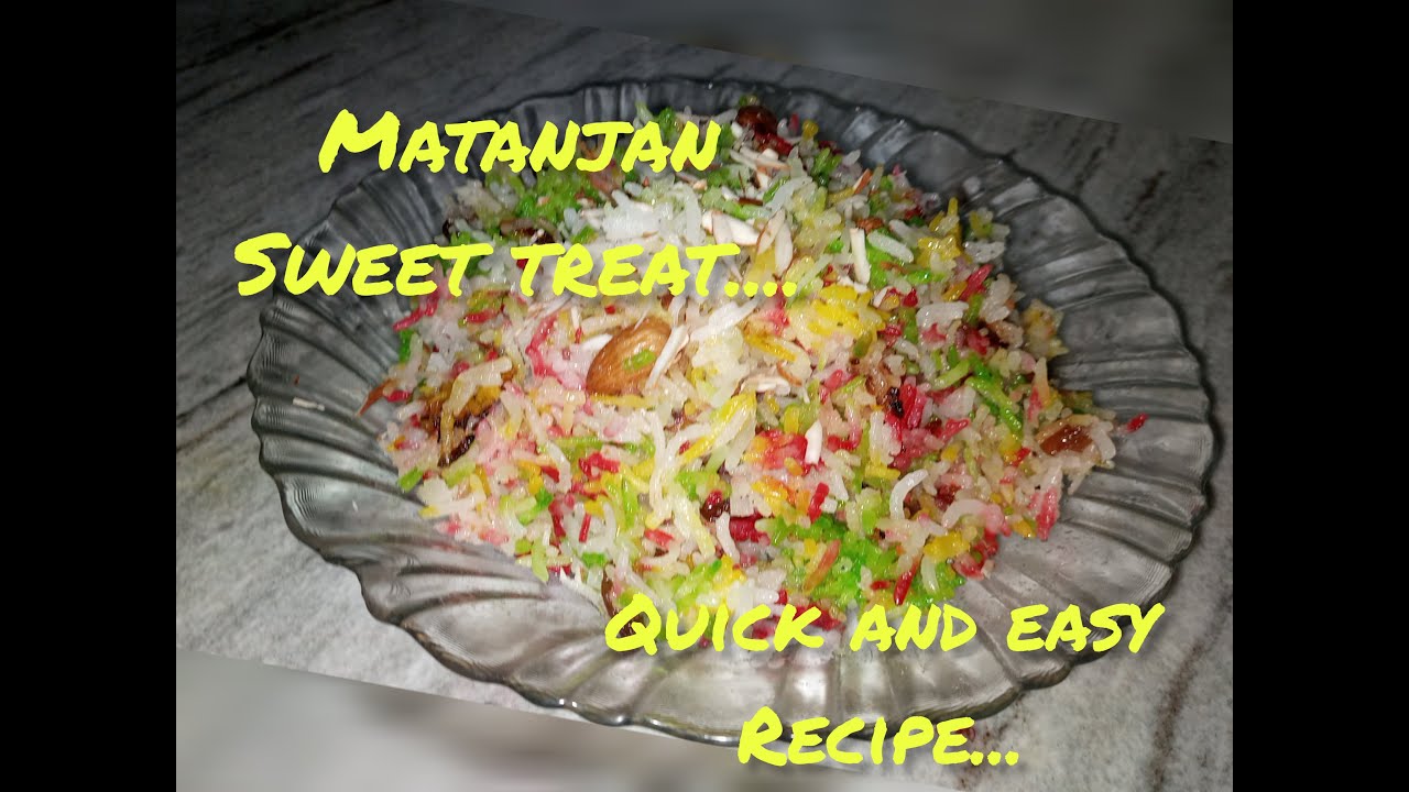 Matanjan ki recipe |how to make matanjan| matanjan Sweet recipe ...