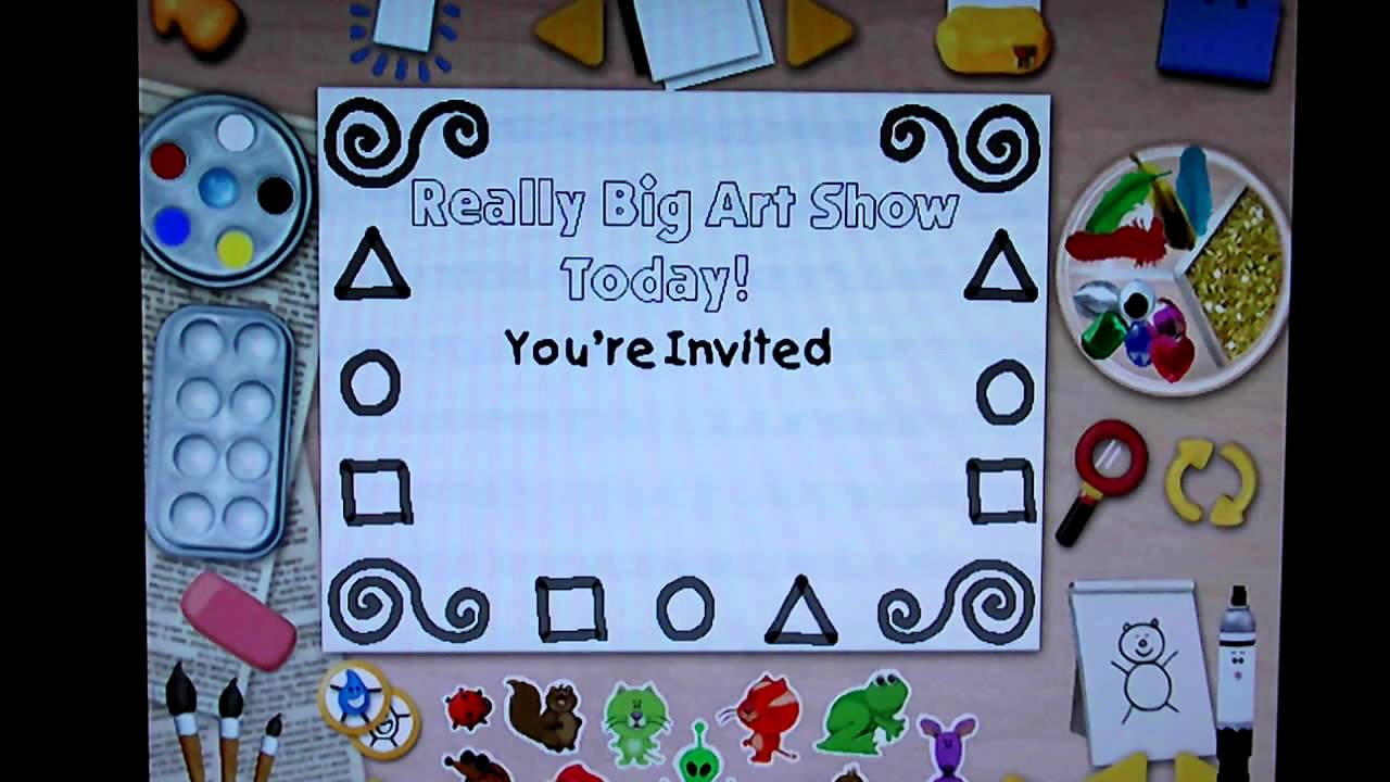 Blue's Clues Art Time Activities Part 2 - YouTube