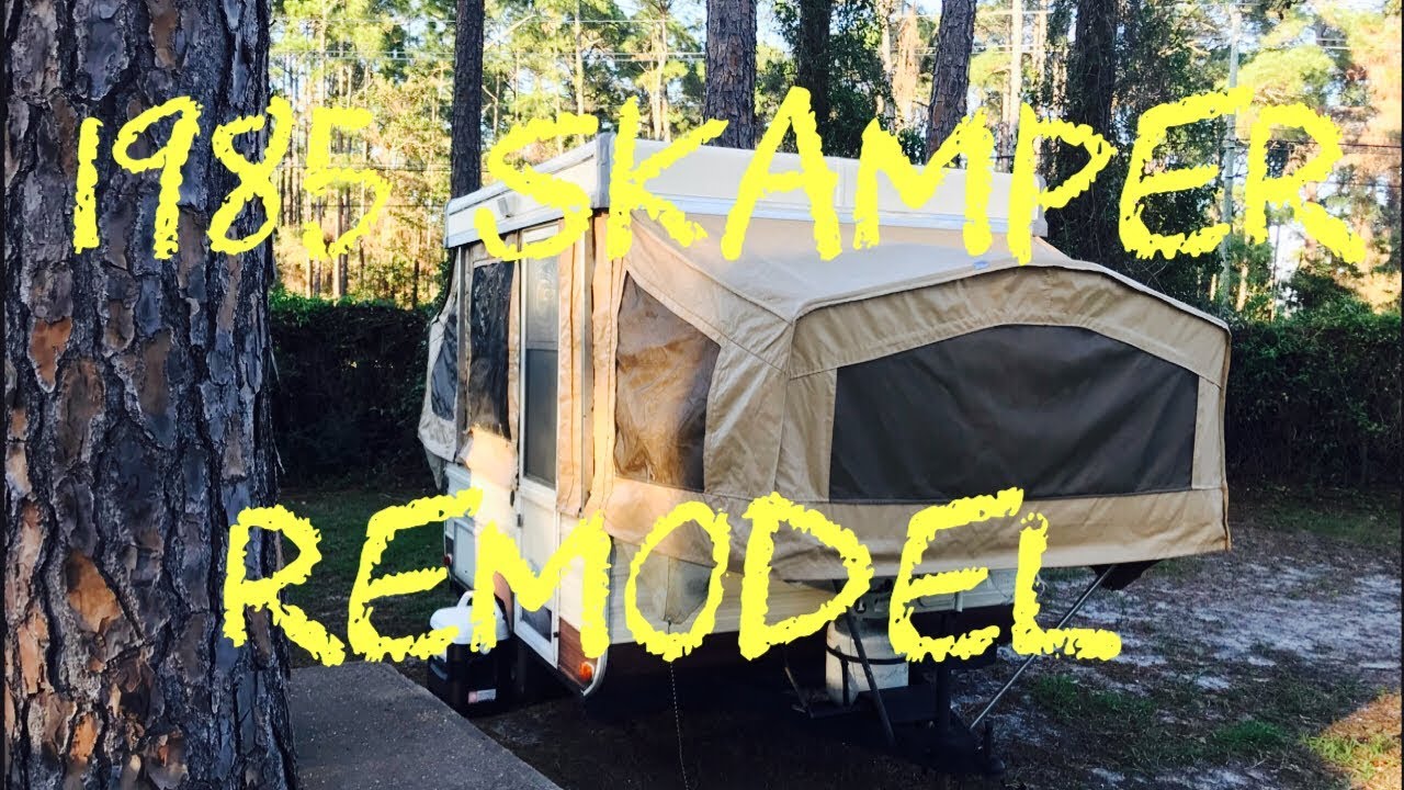 1985 Pop up Skamper Camper remodel - YouTube