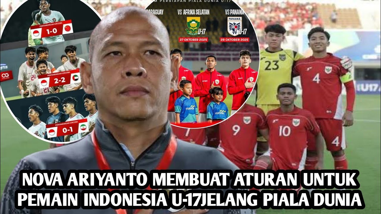 Nova Ariyanto membuat aturan untuk pemainnya jelang piala dunia - YouTube