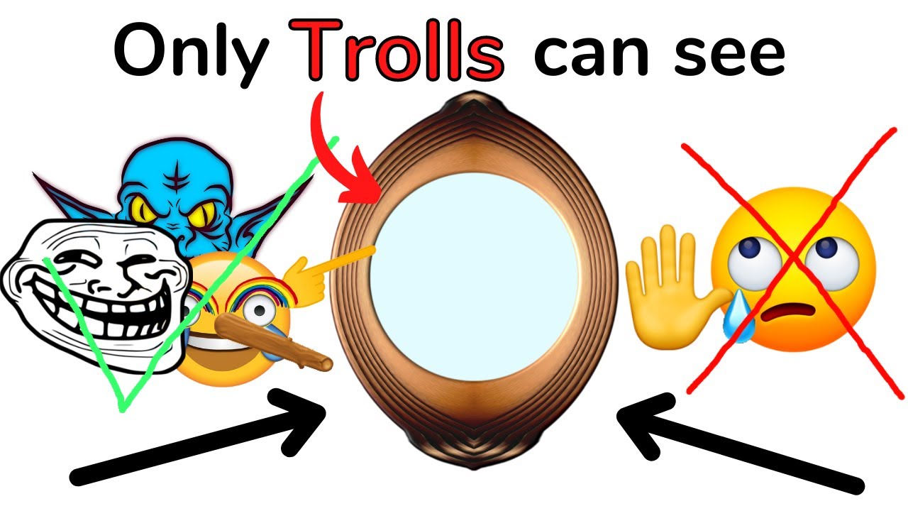 Only Trolls can see something in the mirror - YouTube
