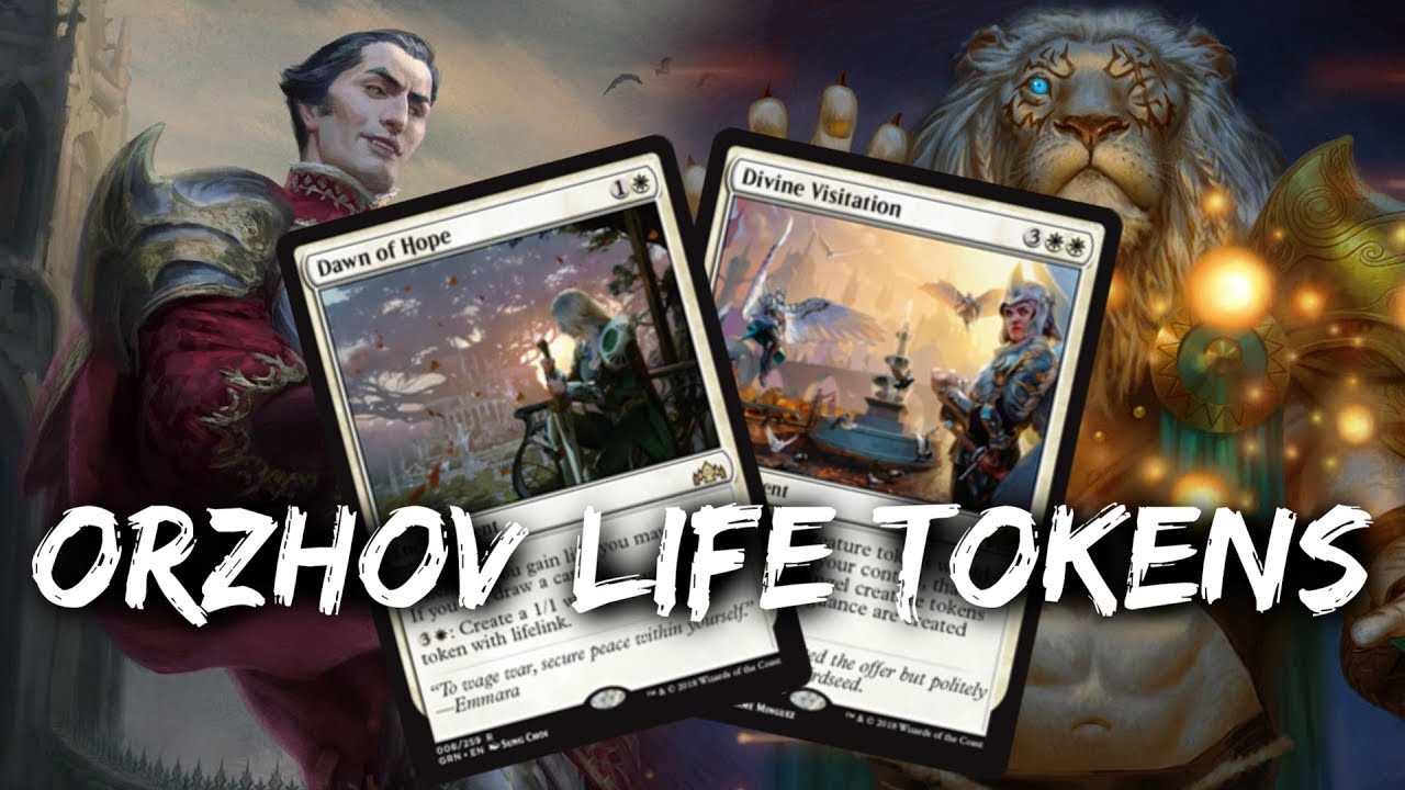 Orzhov Life Tokens [MTG Arena] | Black White Dawn of Hope Angel Tokens ...