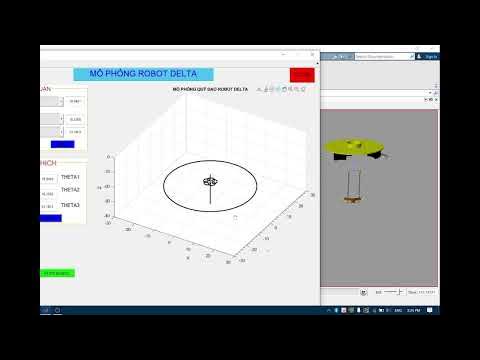 mô phỏng robot delta bằng matlab simulink - YouTube