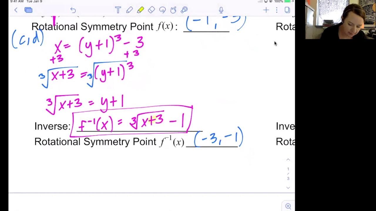 Cubic and Cube Root Inverse Functions - YouTube