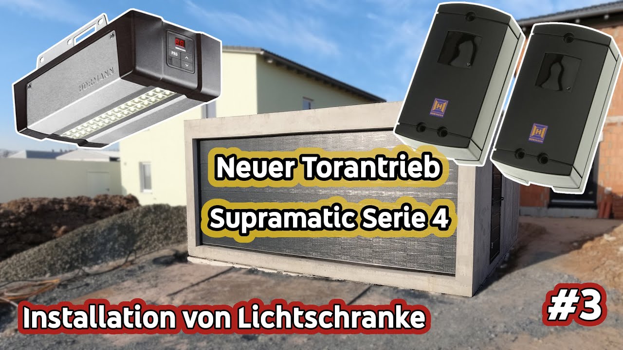 Installation einer Lichtschranke (Hörmann SupraMatic 4) - YouTube